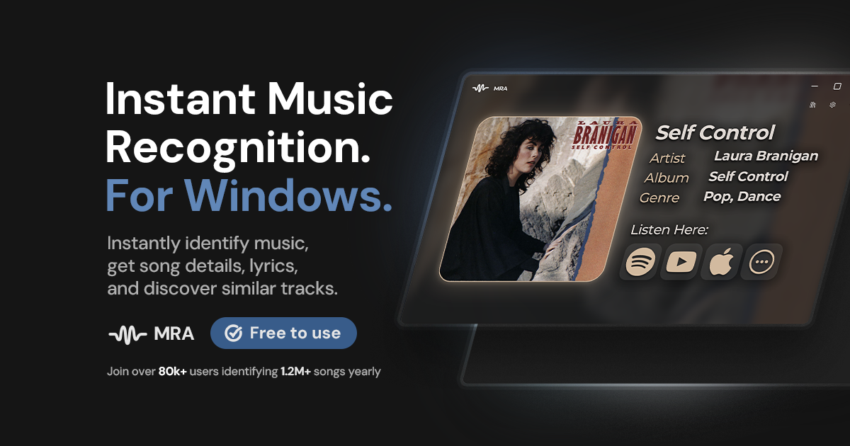MRA - Music Identifier - Music Discovery | Instant Music Recognition ...
